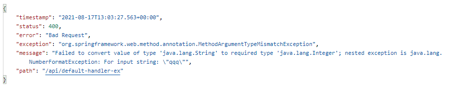 API 예외처리 - DefaultHandlerExceptionResolver
