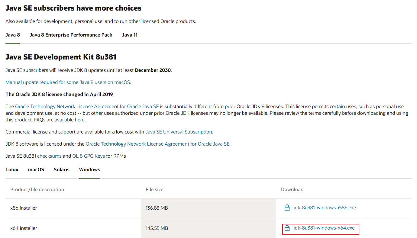 [JAVA/Windows 10 Pro] JDK 1.8 설치, 환경변수 설정