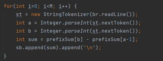 [BaekJoon] #11659 구간 합 구하기4