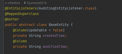 [JPA] BaseEntity 구현