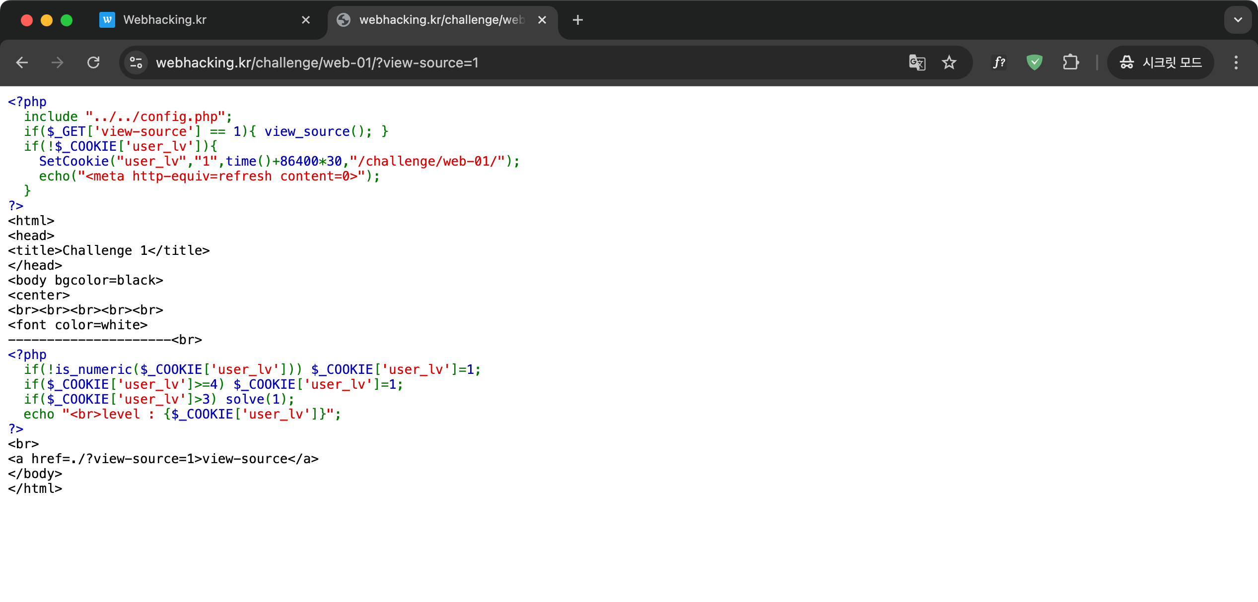 [WebhackingKr] old-01