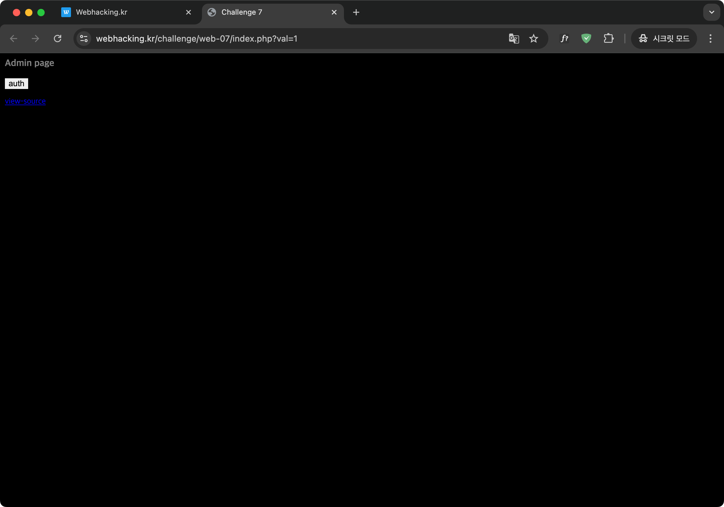 [WebhackingKr] old-7