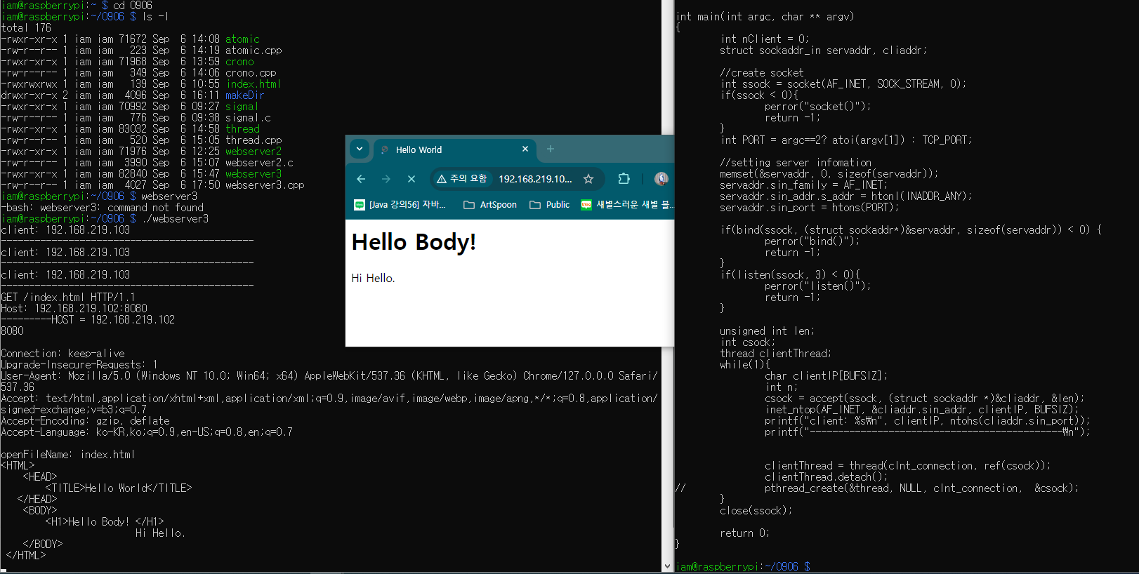 VEDA(한화비전 아카데미) 1기, 8주차 학습기록_Linux network programming
