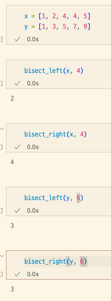 파이썬 bisect 라이브러리