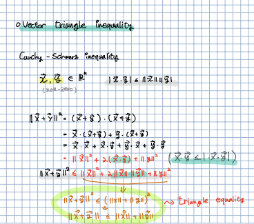 [Shorts 선형대수학] Vector dot and cross products 3 (triangle inequality)