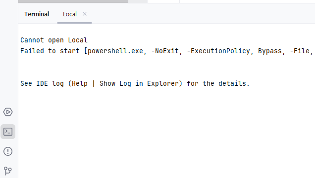 [IntelliJ] Cannot open Local