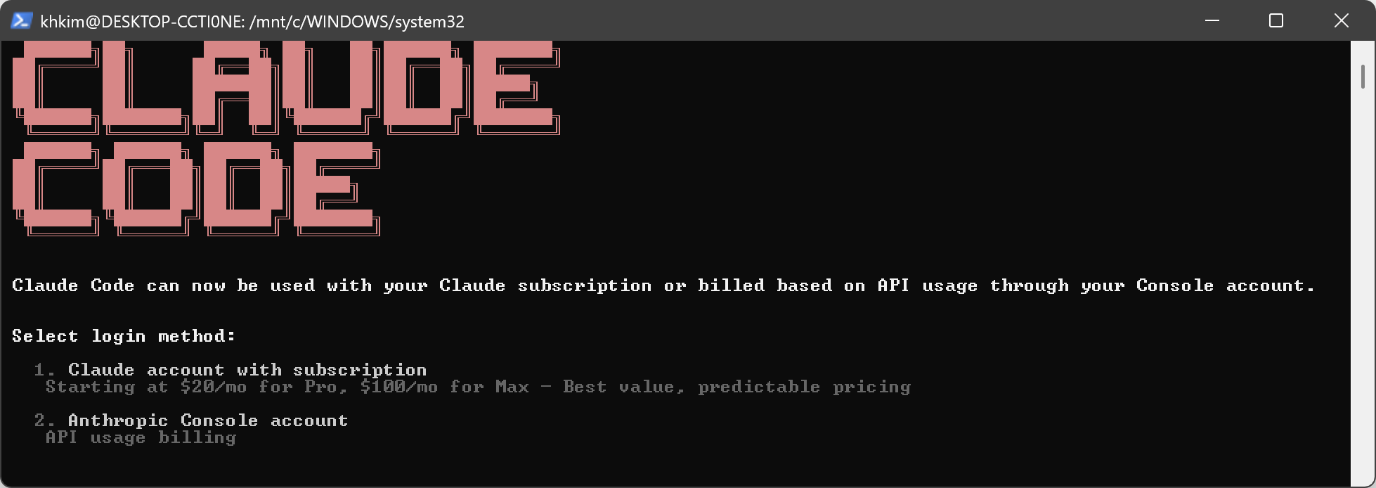 [Claude Code] Windows 환경에 Claude Code 설치하고 VSCode 연동하기