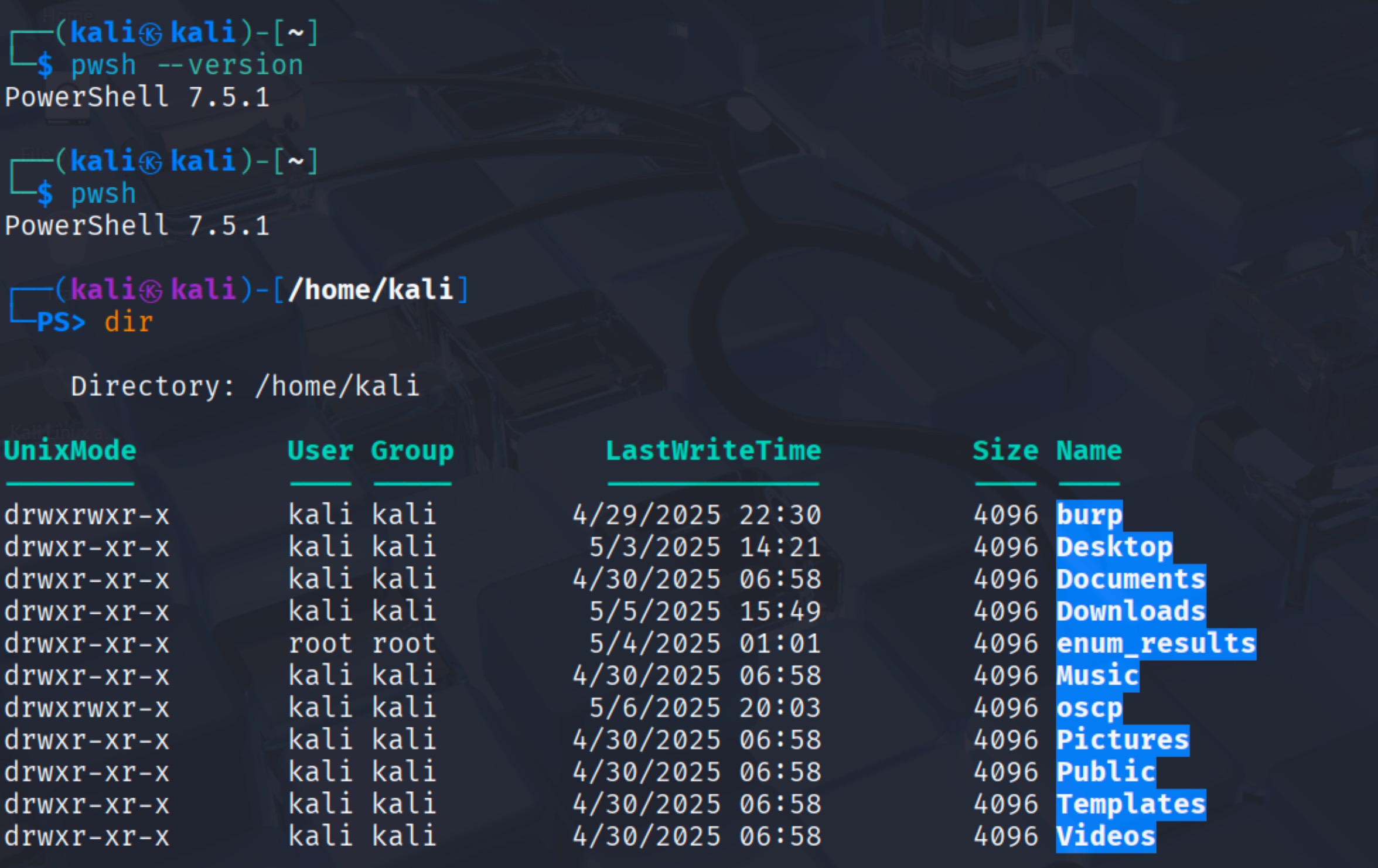 칼리 리눅스에서 파워쉘 설치하기 # M3 Mac