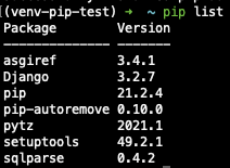 pip-autoremove : 추가적으로 설치된 패키지 삭제하기