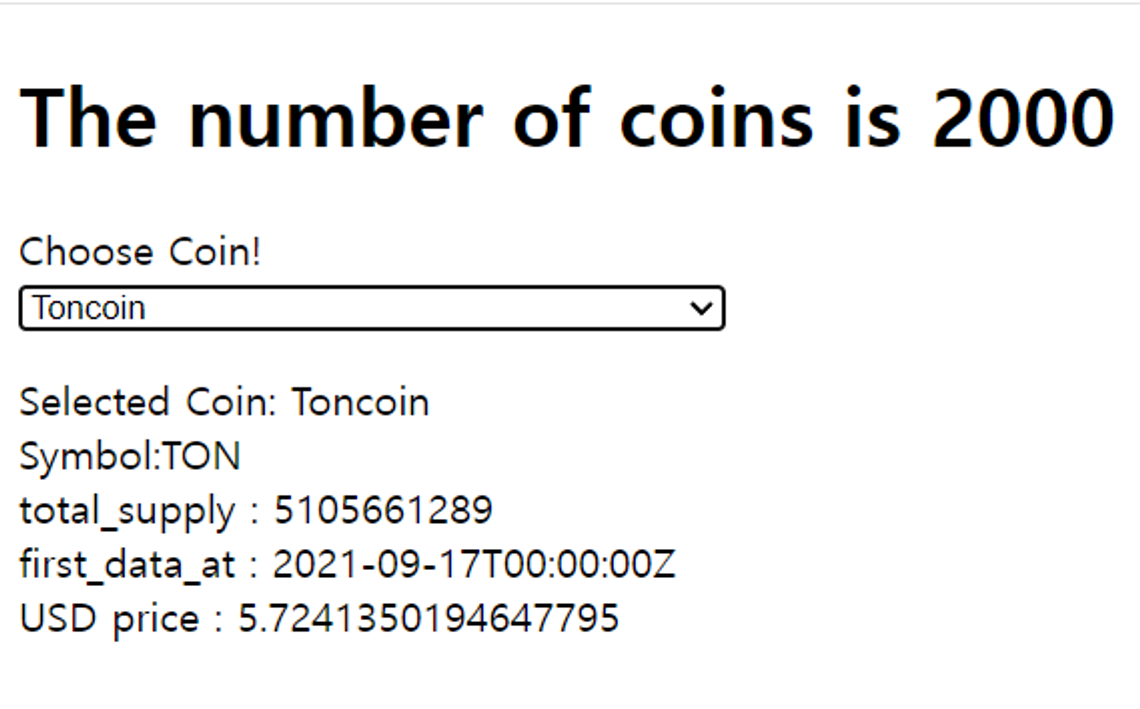 [reactjs로 영화 웹 서비스 만들기 실습] Api Coin Tracker