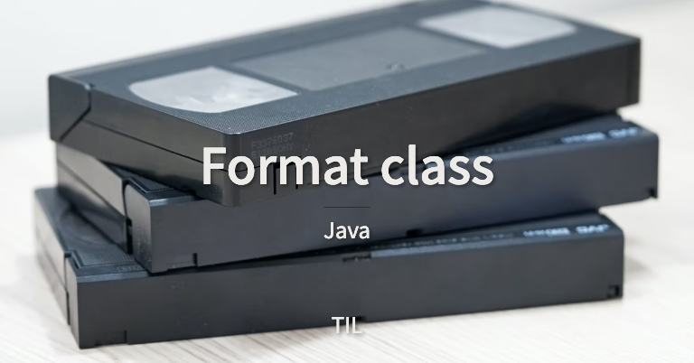 Java Format Class