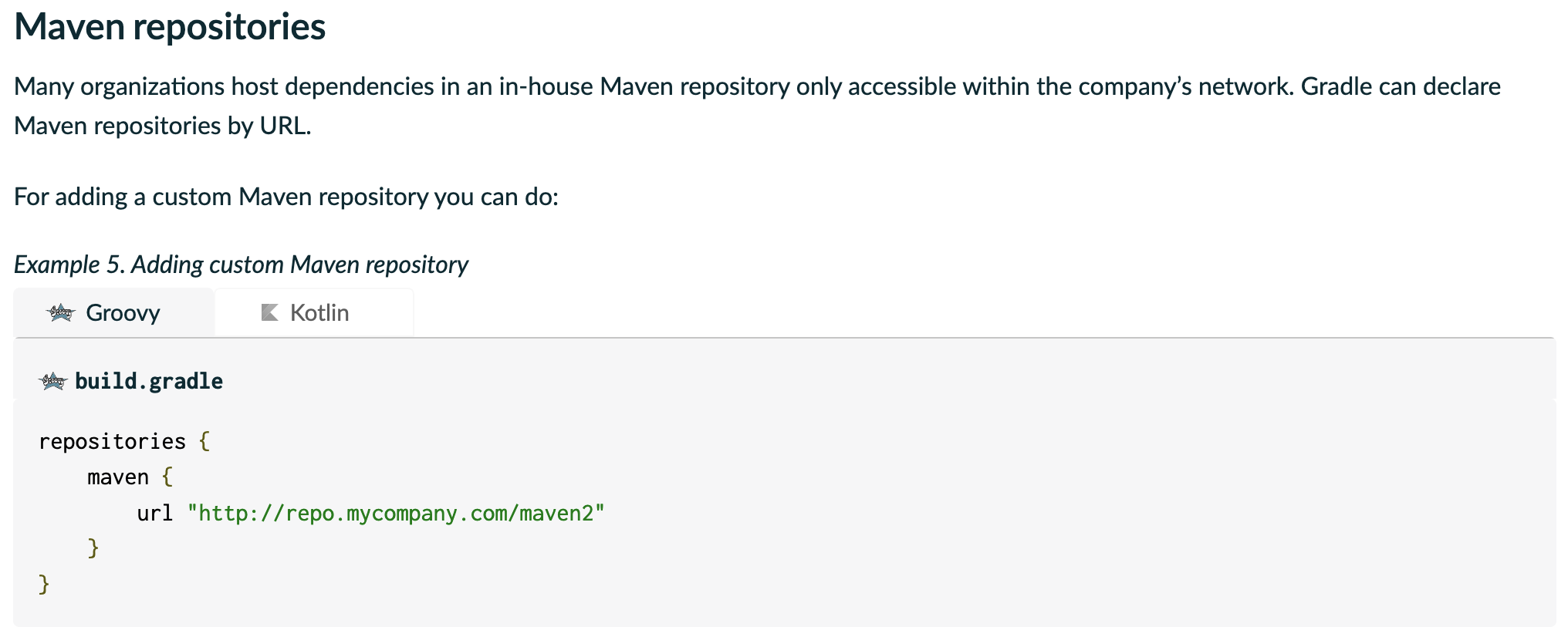 [Gradle] 다중 Repositories 선언
