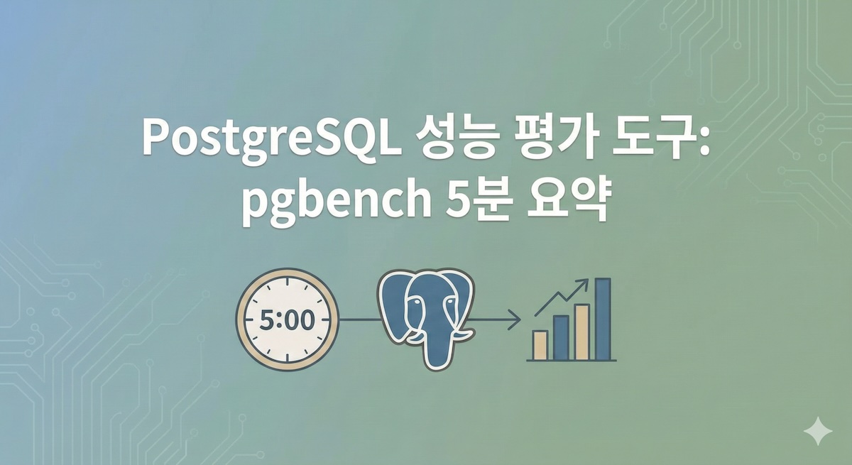 PostgreSQL 성능 평가 도구: pgbench 5분 요약