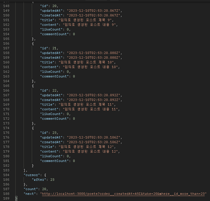 Nestjs Cursor Pagination