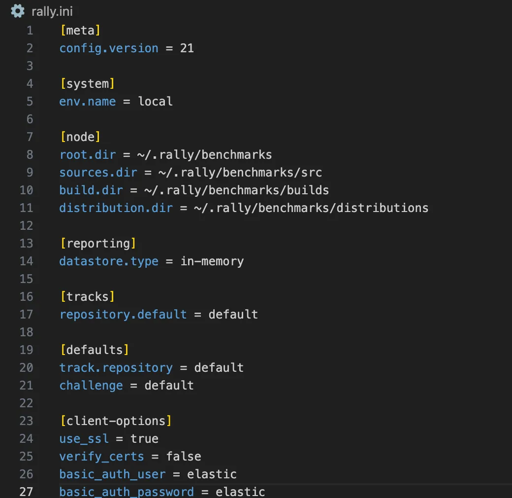 [Elasticsearch] esrally benchmark