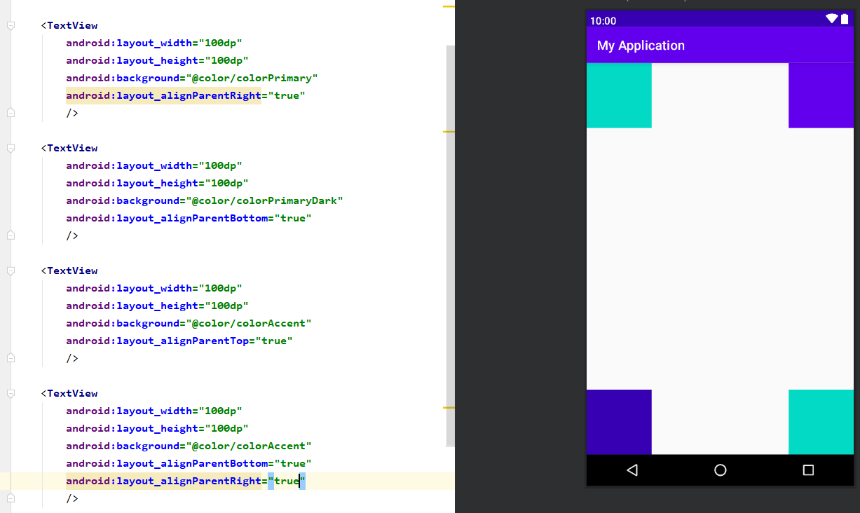 안드로이드 With Java #5 RelativeLayout