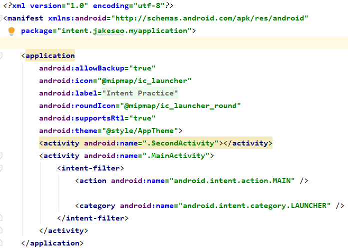안드로이드 With Java #10 Intent