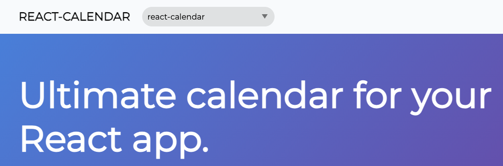 [react] react-calendar 사용하기