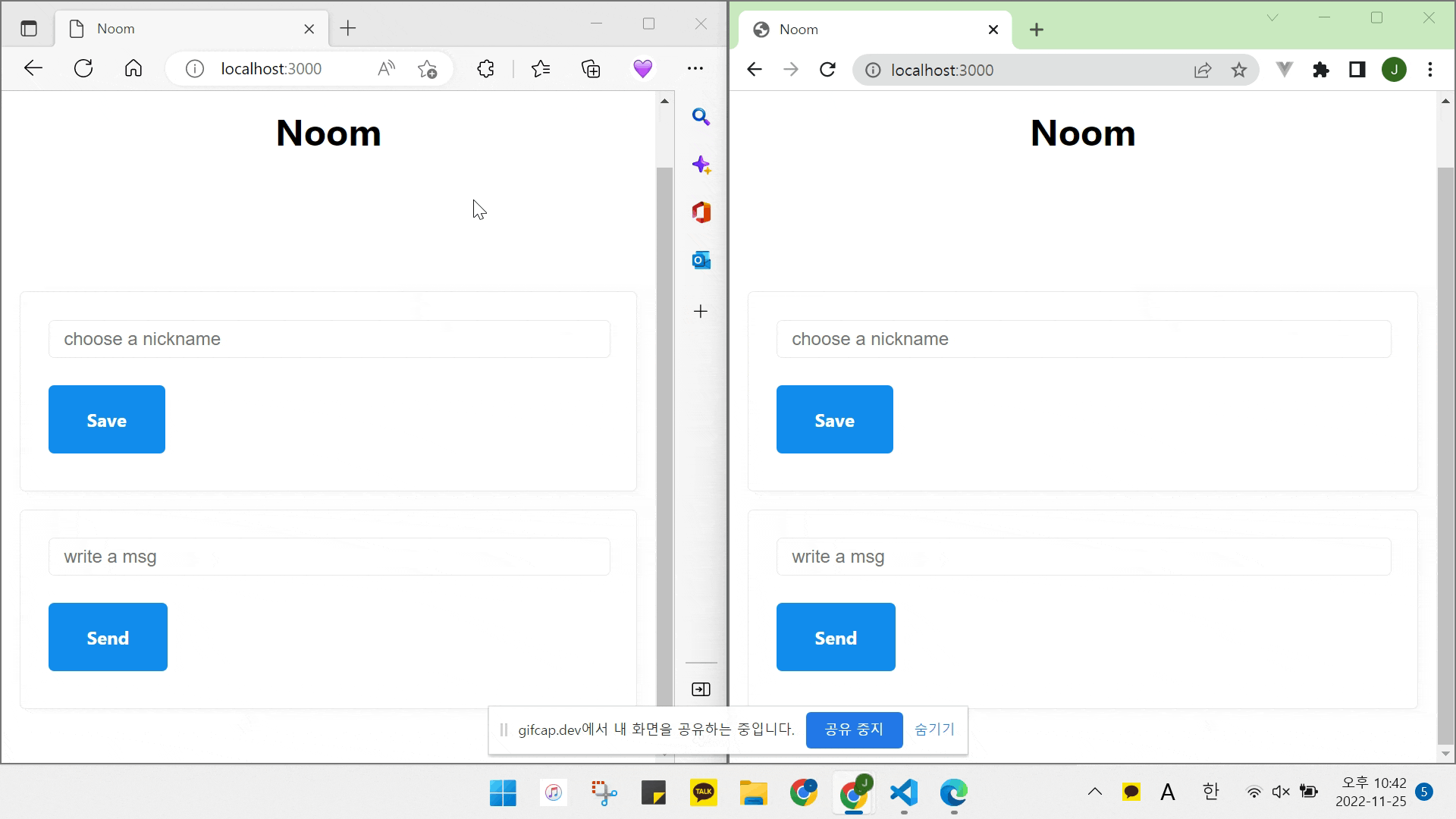 Chat with Websockets