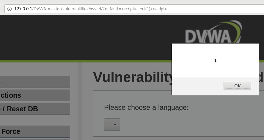 [DVWA] XSS (DOM)