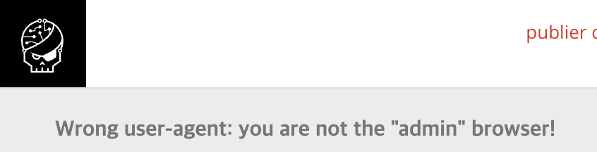 [RootMe] HTTP - User-agent