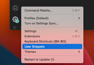 vscode의 code snippets에 대해 알아보자.