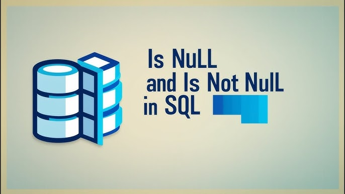 8. SQL - null