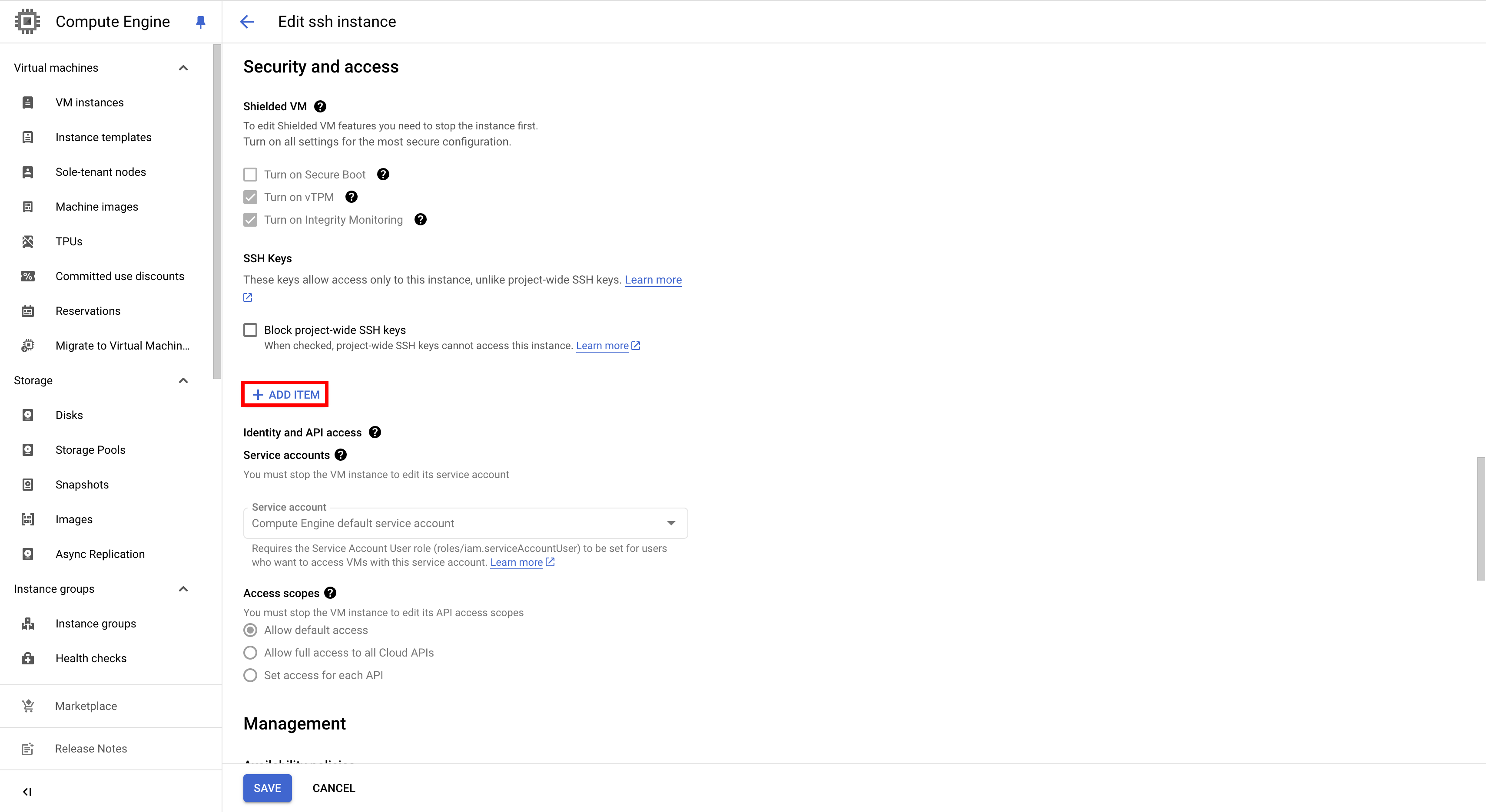 [GCP] Compute Engine SSH