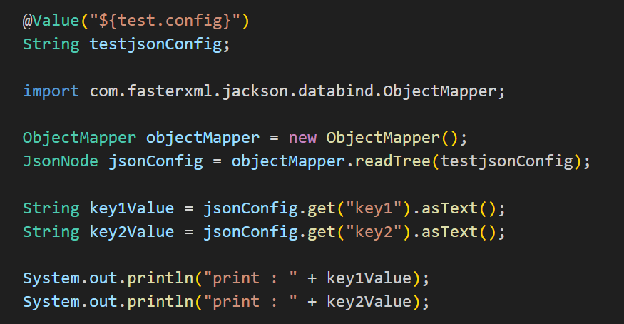 [Java] Spring에서 properties에서 json 가져오기