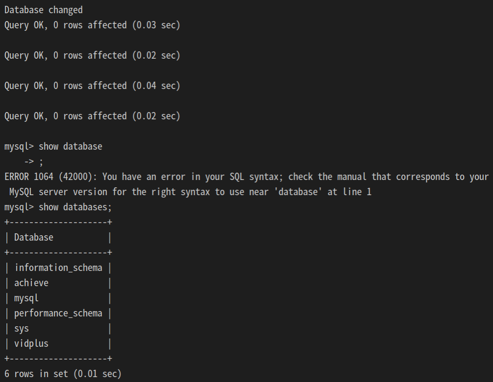 Mysql 외부 파일의 Sql문을 실행