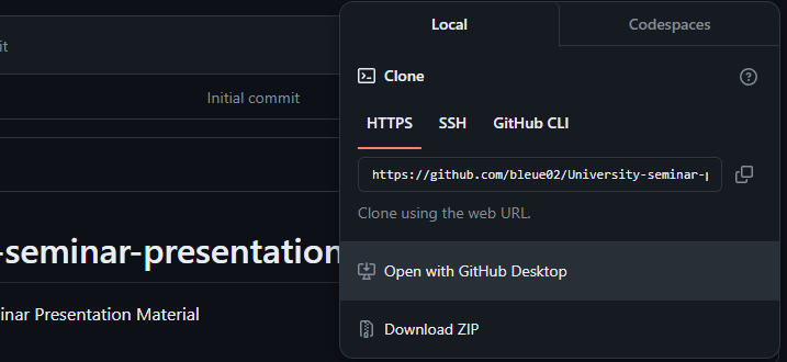 GitHub file upload and PPT