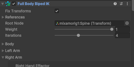 [Unity] Final IK를 사용해 물체를 향해 손뻗게 하기