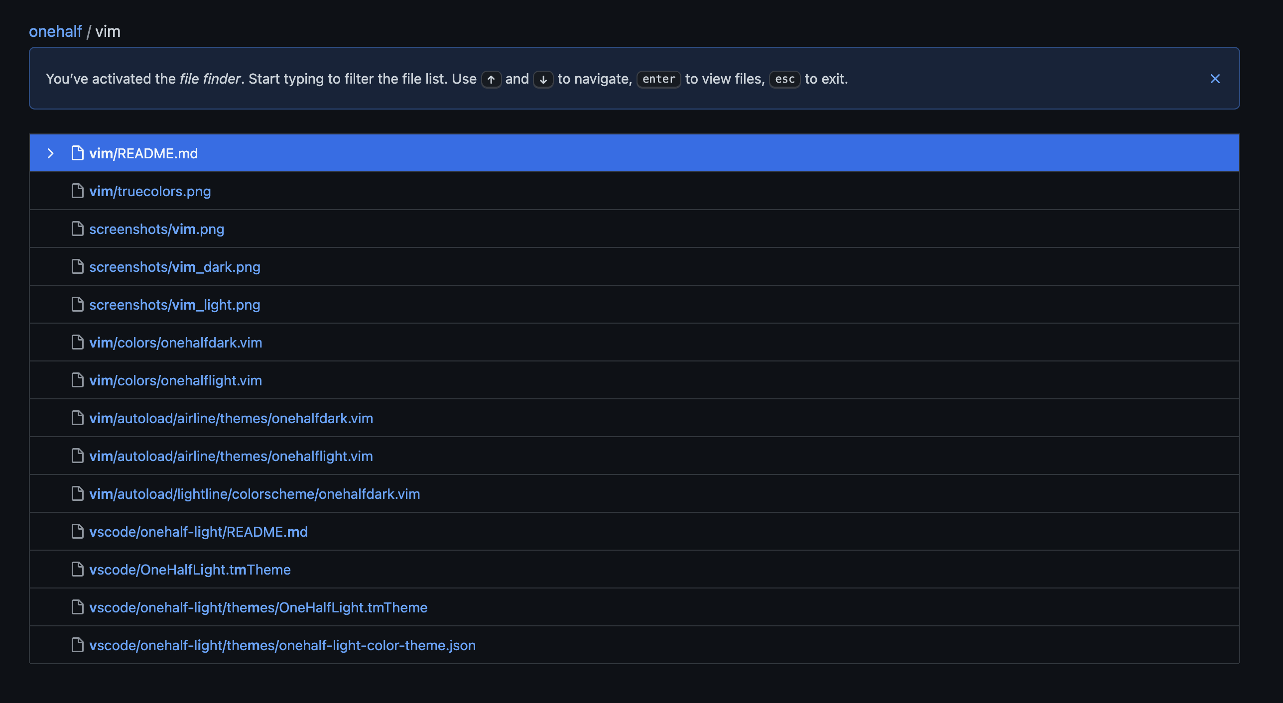 VIM 테마 다운로드/적용하기