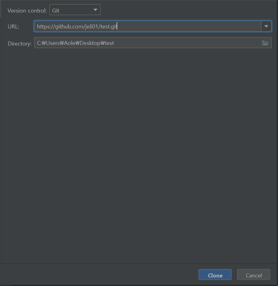 intellij git clone 하기