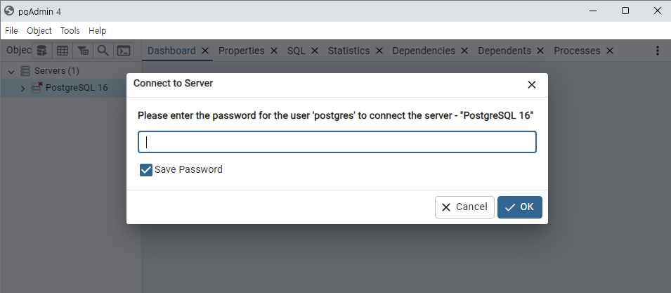 PostgreSQL 사용해보기