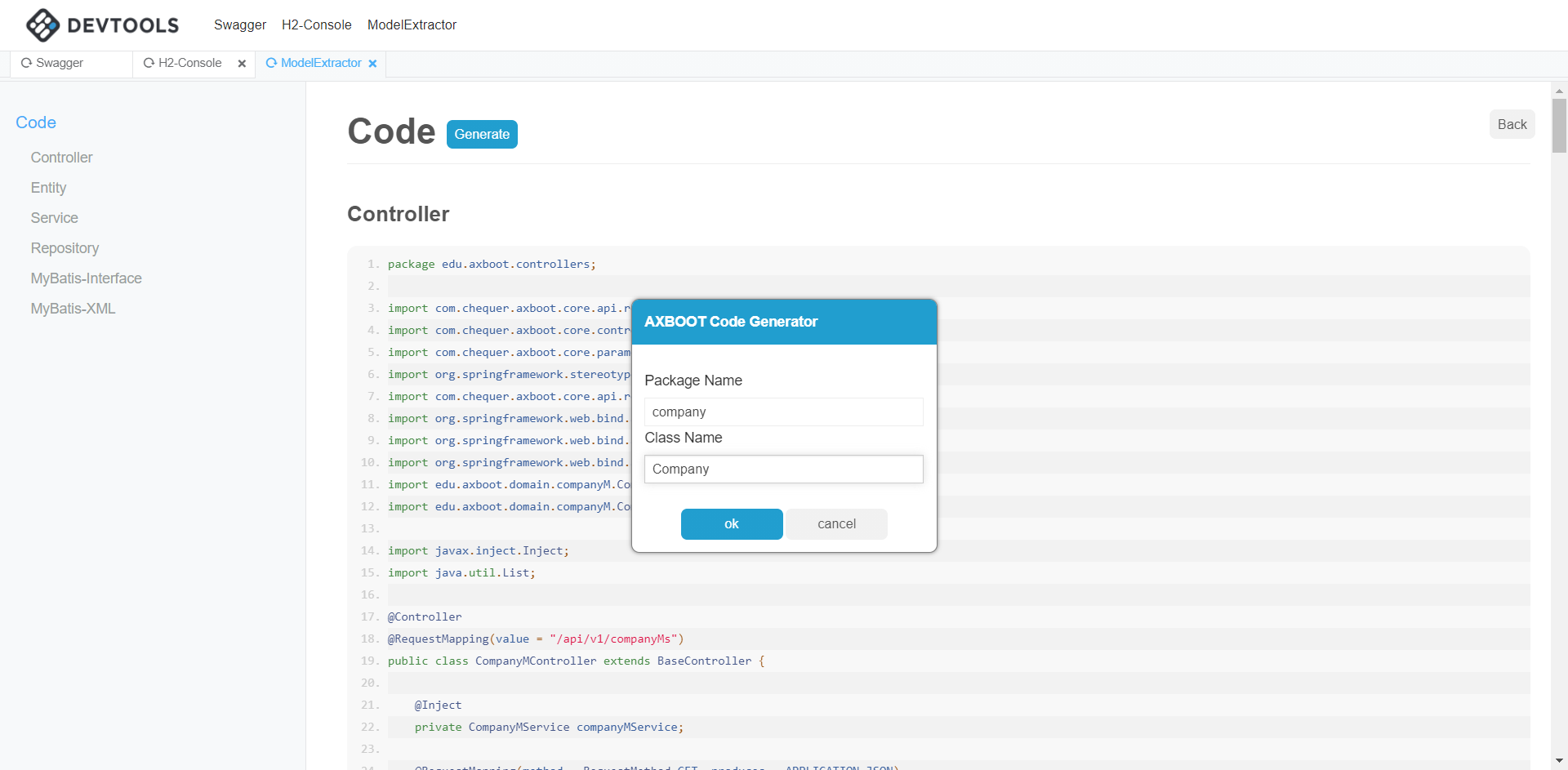 [AXBoot] 거래처 관리 페이지 생성하기