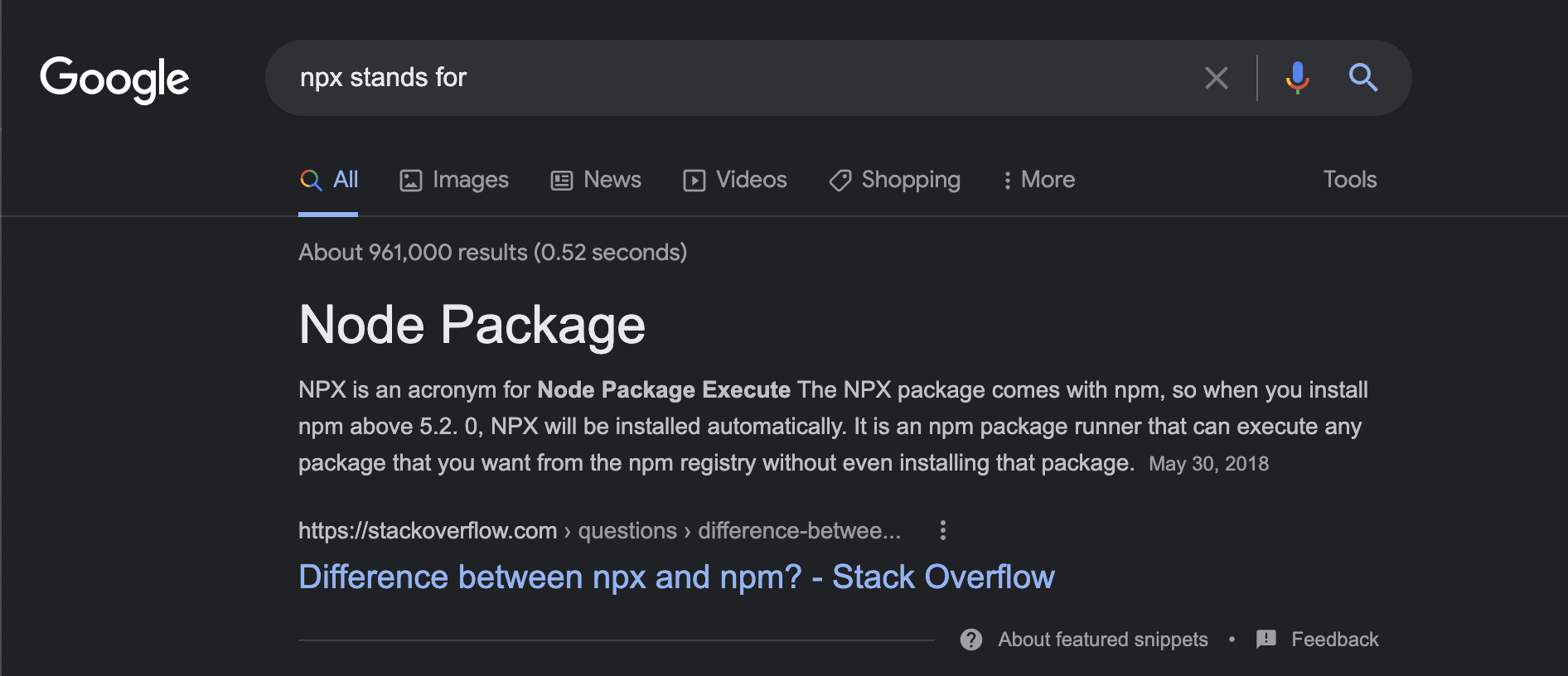 NPM vs NPX NPM vs NPX