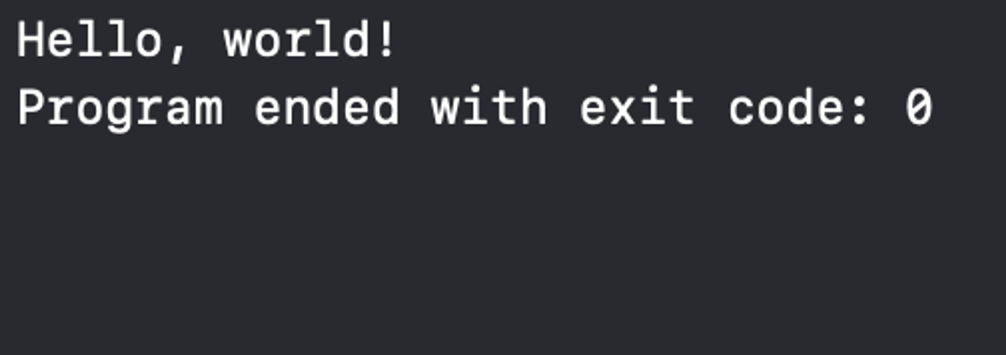 [C] 01. Hello, world!