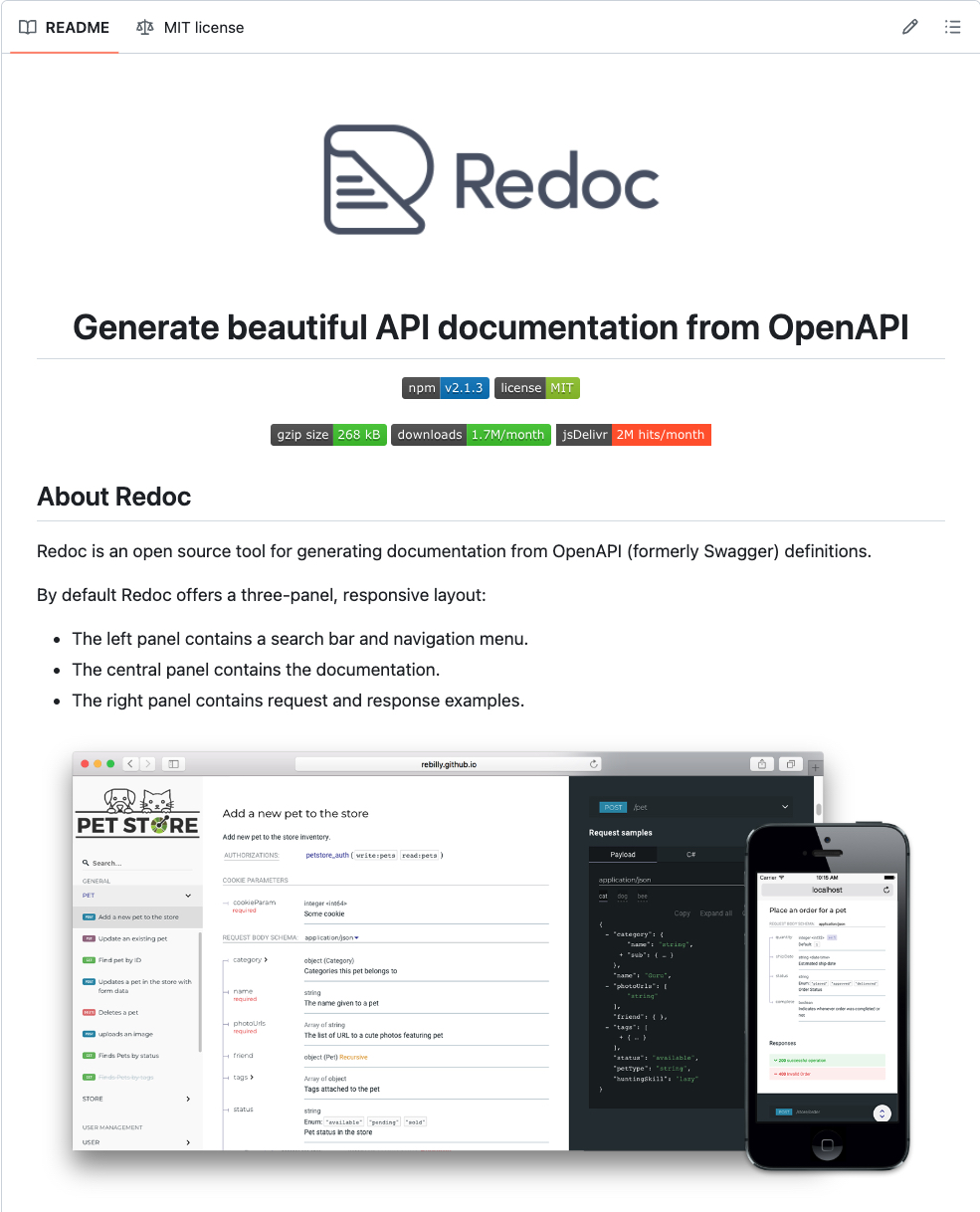 Swagger 대신 Redoc 선택 이유