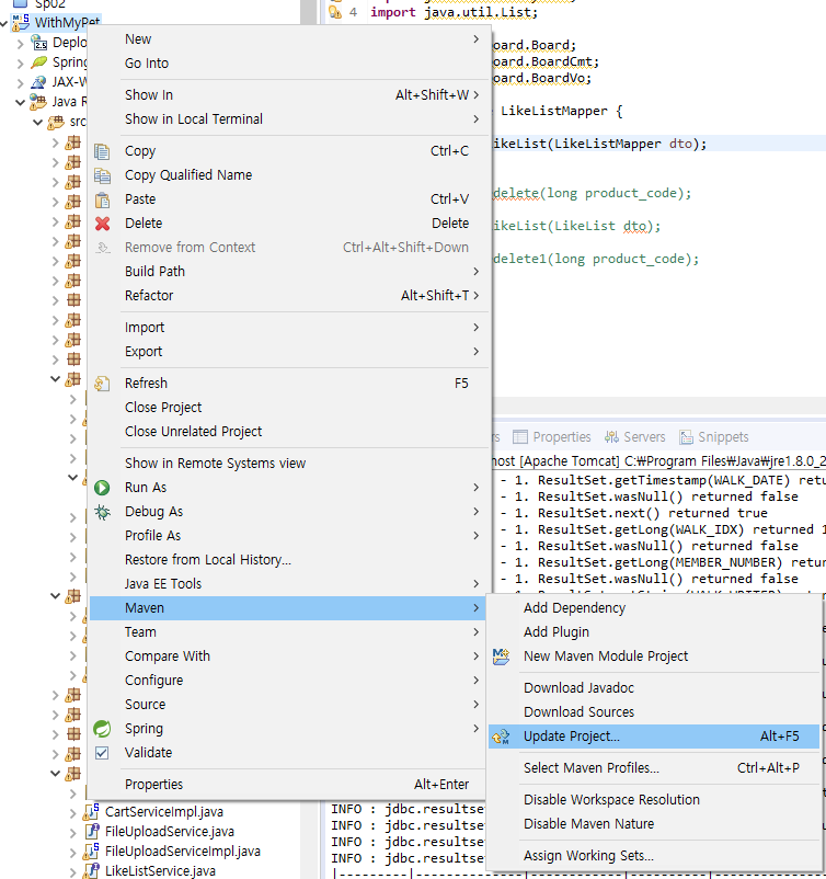 [오류] The container 'Project and External Dependencies' references non existing library