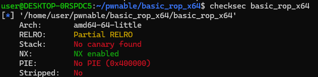 [드림핵 시스템 해킹] Wargame : basic_rop_x64