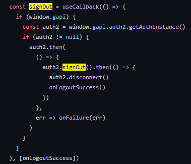 [React] react-google-login의 logout 문제