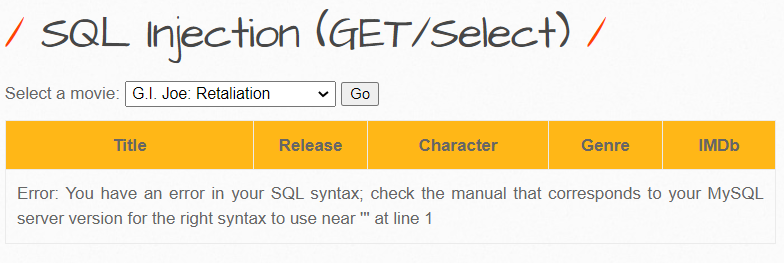SQL Injection_Union based-2 #BWAPP