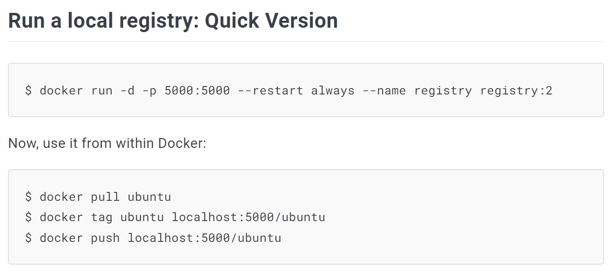 Docker Registry - 컨테이너 보관 창고