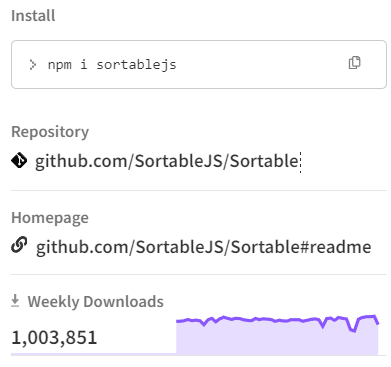 React-SortableJS 대신 SortableJS 적용하기