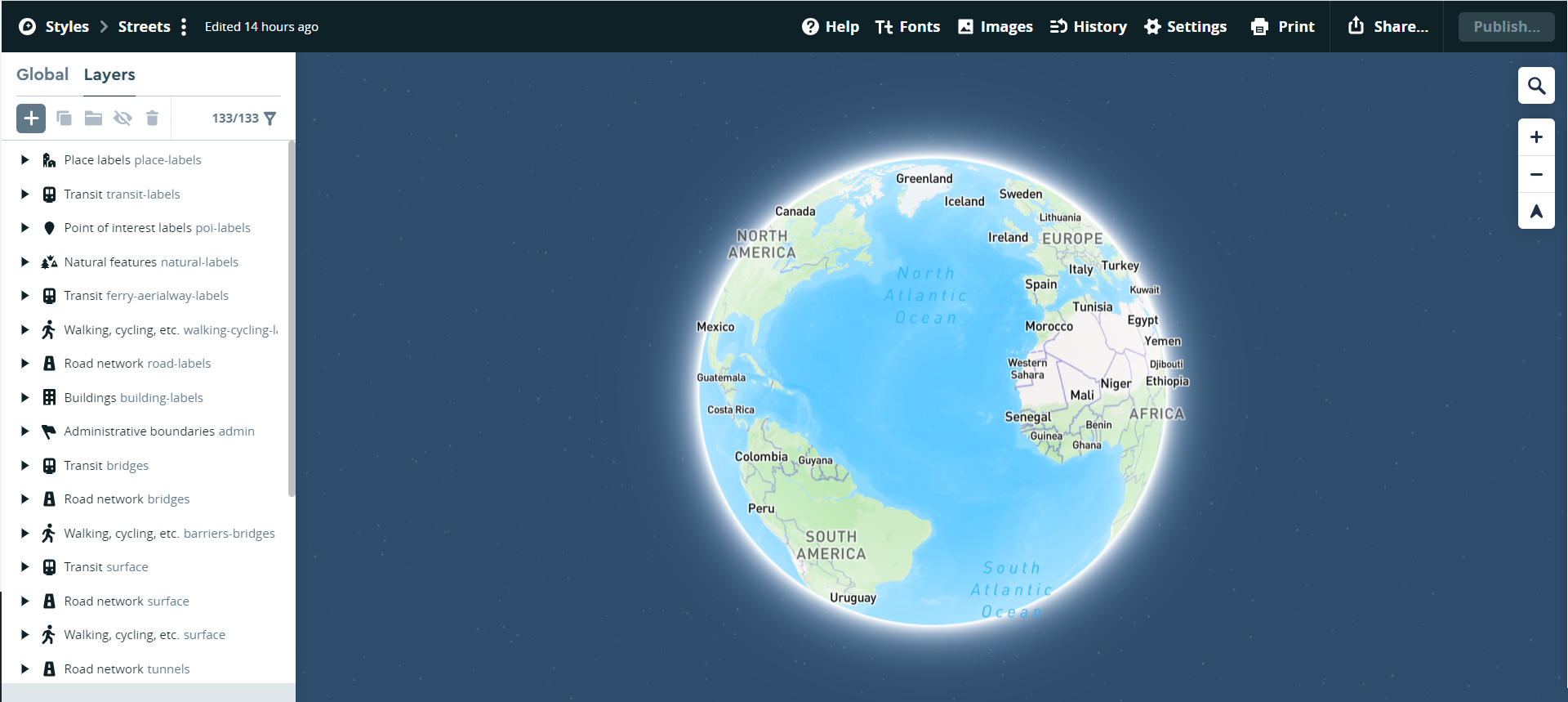 3d 지구본 라이브러리 mapbox