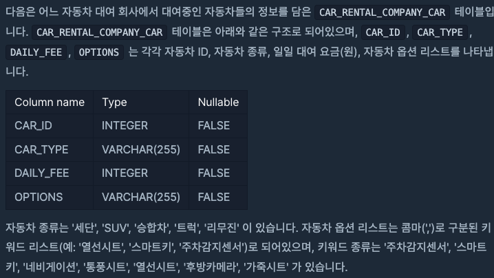 프로그래머스 LV1 - 평균 일일 대여 요금 구하기 (SQL - MySQL)
