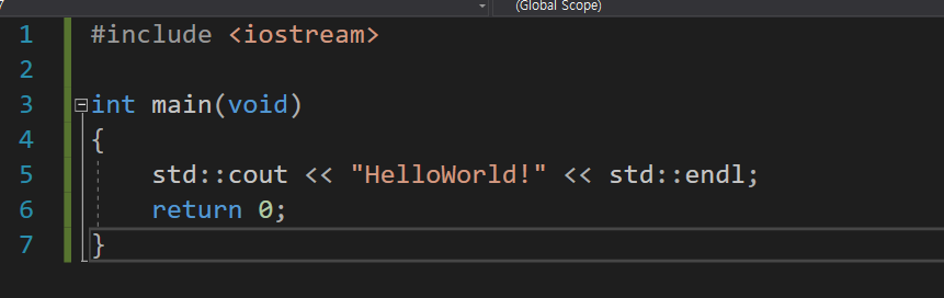 (C++)0.1 Hello world 출력하기