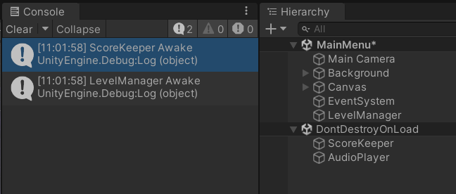 [Unity] - NullReferenceException 에러와 Awake()